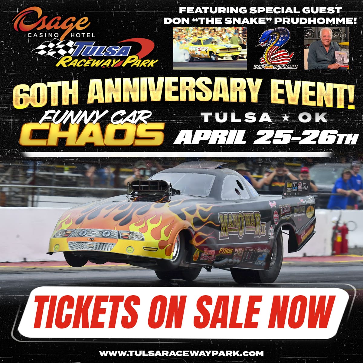 FUNNY CAR CHAOS COMES TO TULSA RACEWAY PARK FOR 60TH ANNIVERSARY ...